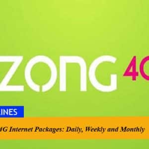 Zong 4G Bolt Devices 2024 Packages, Subscription & Charges